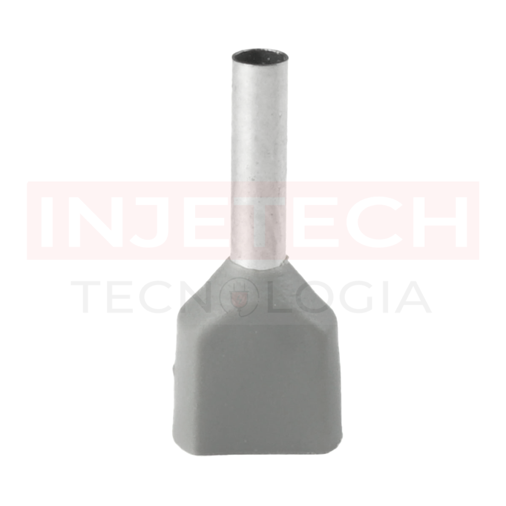 TERMINAL TUBULAR ILHÓS DUPLO 0.75MM – Injetech Tecnologia