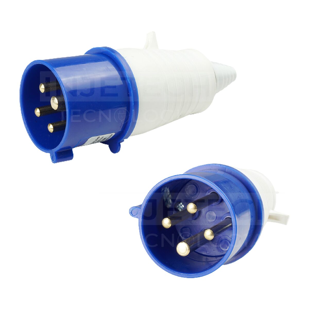 PLUGUE INDUSTRIAL AZUL 3P+T 240V – Injetech Tecnologia
